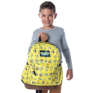 Nickelodeon SpongeBob SquarePants Face Expressions All Over Print Backpack