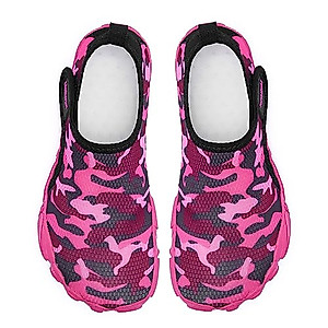 Limberun Kids Water Shoes for Girls Boys Pool Shoes Swim Shoes Kids Beach Shoes for Kids Aqua Shoes for Kids Quick Dry Non-Slip,Youth Water Shoes Comfortable Rose 5