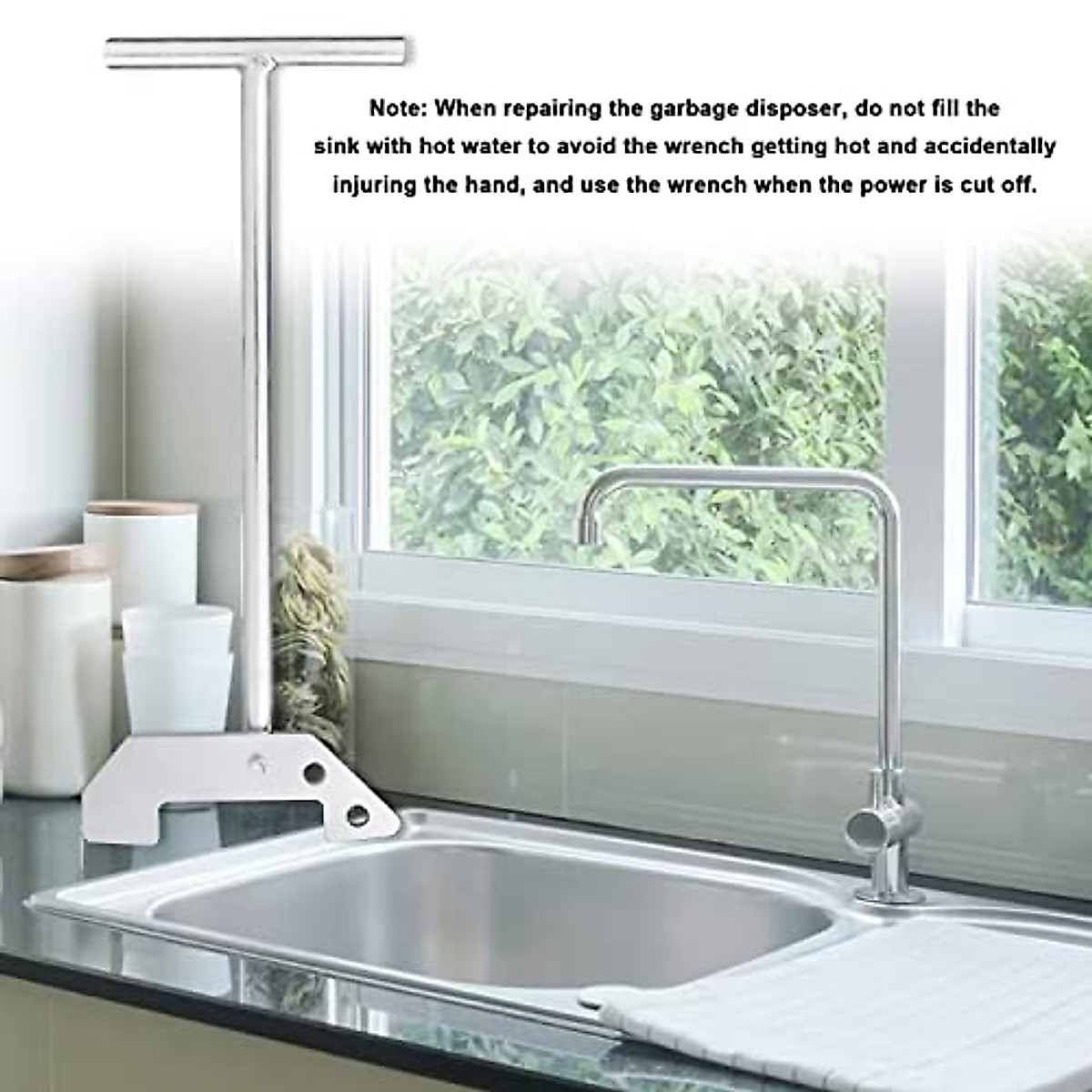 Garbage Disposer Unjamming Wrench Compatible With Moen InSinkErator Garbage Disposals for Dislodge Jams Garbage Disposal Repair