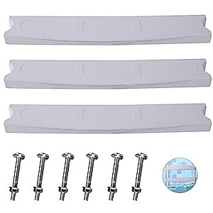 TonGass (3-Pack, White) Universal Fit for 17.3" Swimming Pool Ladder Replacement Steps for Inground Pools Plastic Ladder Steps for Above Ground Pool Ladder Replacement Steps for Pool Ladder
