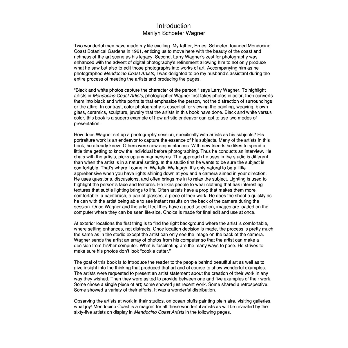 Mendocino Coast Artists