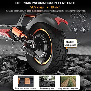 iENYRID 800W Adults Electric Scooter with Seat, Updated 48V 16Ah Battery, 28MPH Top Speed, 25miles Range, Dual Suspension & Braking System,10'' Off-Road Tire, Foldable Commuter E-Scooter