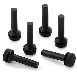 WB02X24790 Grate Rubber Feet Replacement for GE Gas Stove Top Range Burner Grate Foot Rubber Pads Stove Parts Rubber Grate Bumpers Stove Cooktop Grate Foot - 6 Pack