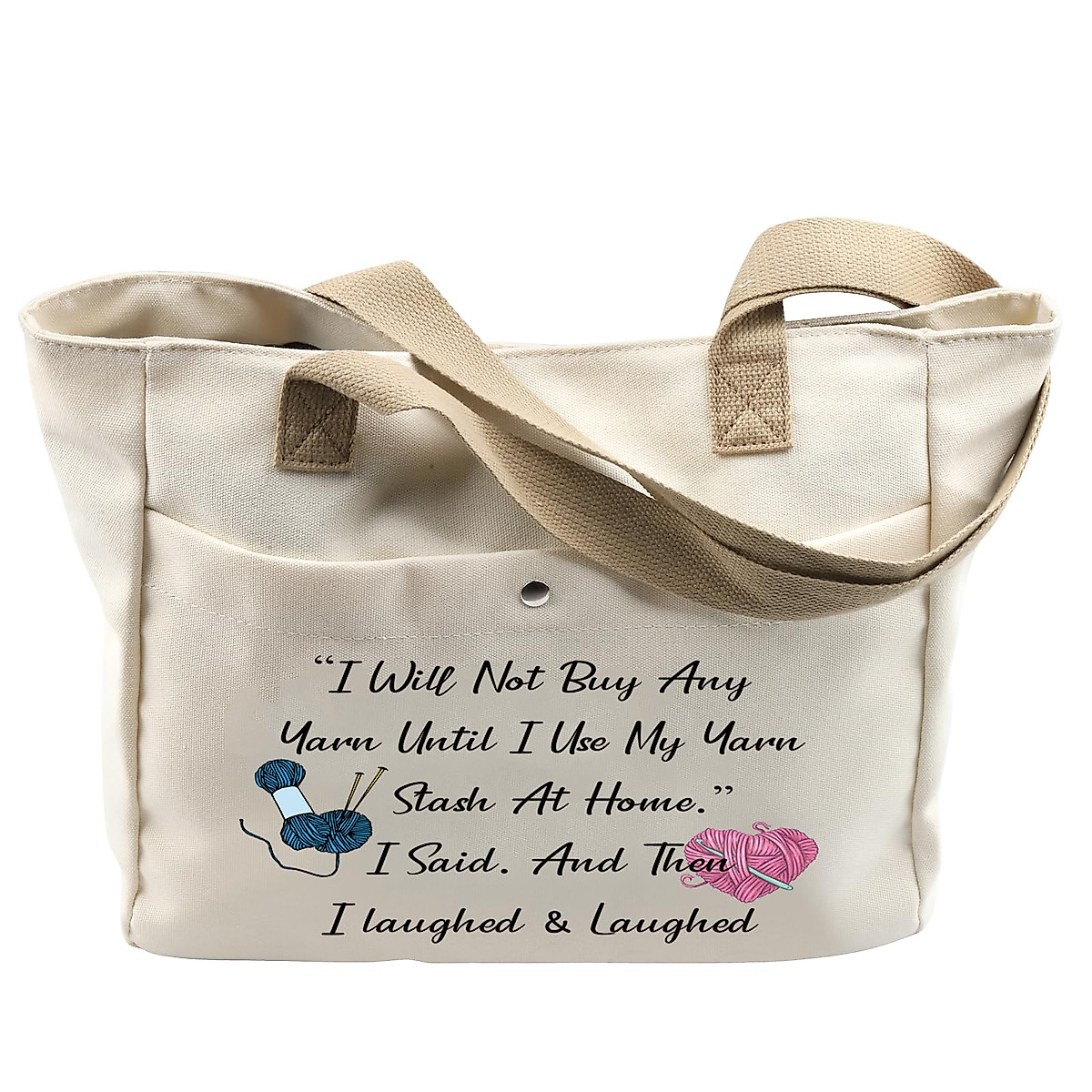 PXTIDY Yarn Storage Bag Knitting Project Bag Knitter Sewing Lover Travel Organizer Quilting Lover Tool Bag Crocheting Gifts