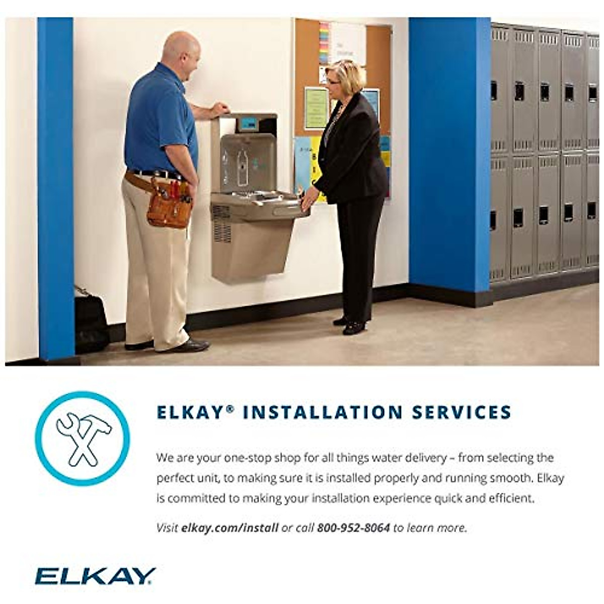 Elkay EZH2O Refrigerated Surface Mount Bottle Filling Station, Non-Filtered, 8GPH, Stainless Steel