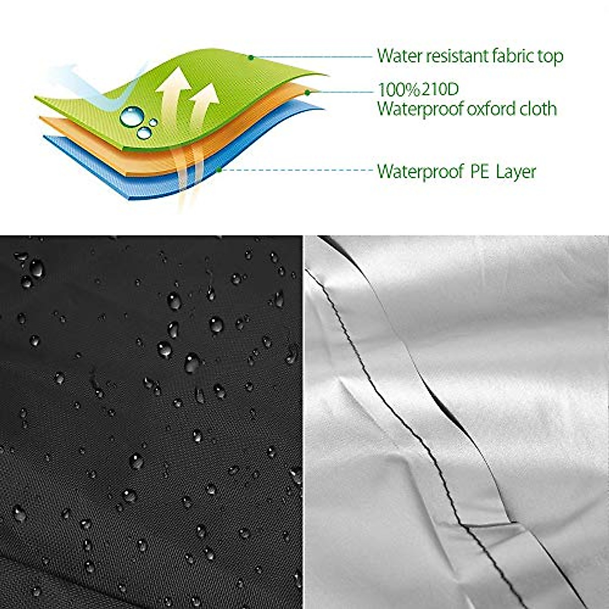 BullStar Patio Round Daybed Cover 90 Inch, Outdoor Garden Furniture Cover Heavy Duty Oxford Fabric Day Bed Sofa Cover Waterproof UV & Weather Resistant