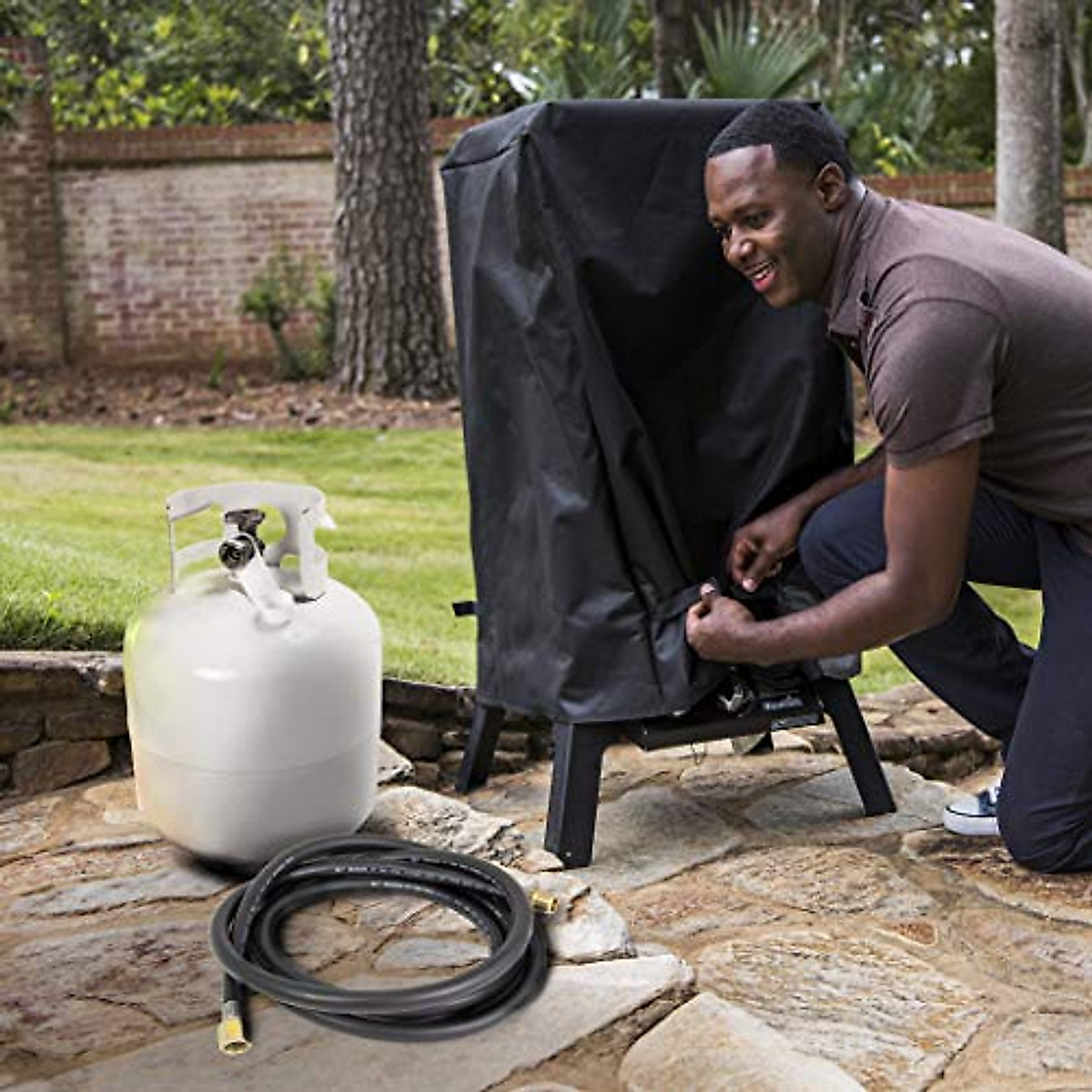 Char-Broil Propane Hose, 10-Feet, black