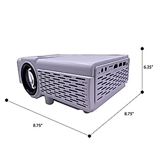 RCA Bluetooth Enabled Home Projector, HD, LED, White