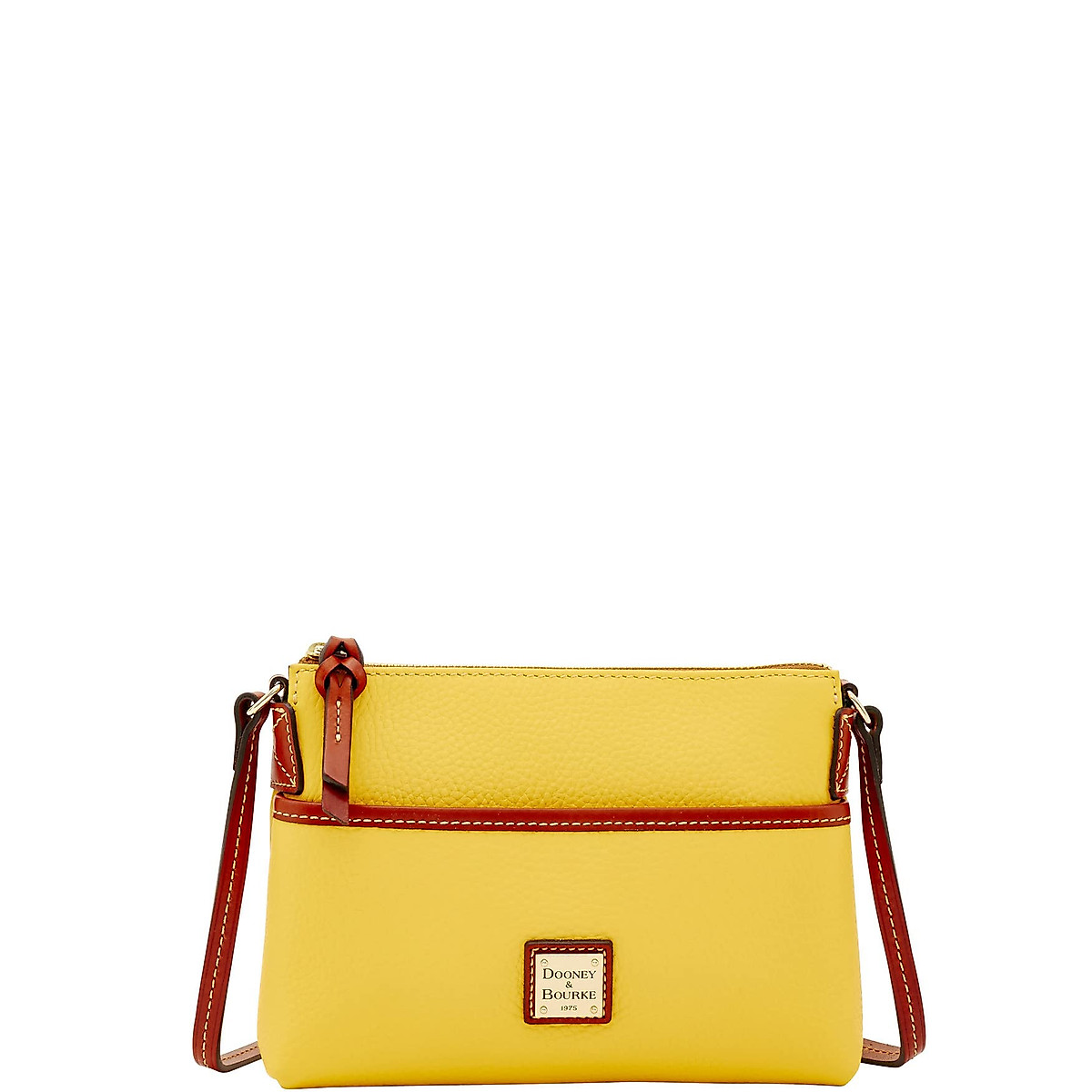 Dooney & Bourke Handbag, Pebble Grain Ginger Crossbody - White