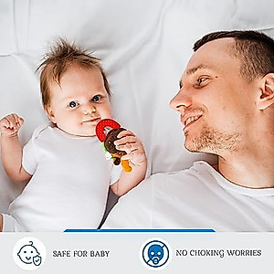 Wristy Buddy Teething Ring for Babies 0-6 8 10 12 Months | Cute Soft Moose Animal Teething Toys & Gloves | Baby Teething Relief Toy Pack | Infant Chew Toys for 3-6 Months, 1 2 3 Years