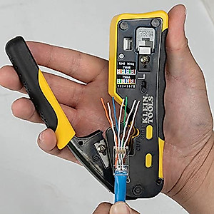 Klein Tools VDV826-764 Modular Data Plug for CAT6A and Larger Diameter CAT6 Indoor or Outdoor Ethernet Cable, 200-Pack