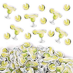 200pcs Margarita Glass Confetti, Margarita Table Confetti Bachelorette Party Decoration Martini Birthday Wine Glass Decor For Mexican Fiesta Wedding Bridal Shower Tequila Party