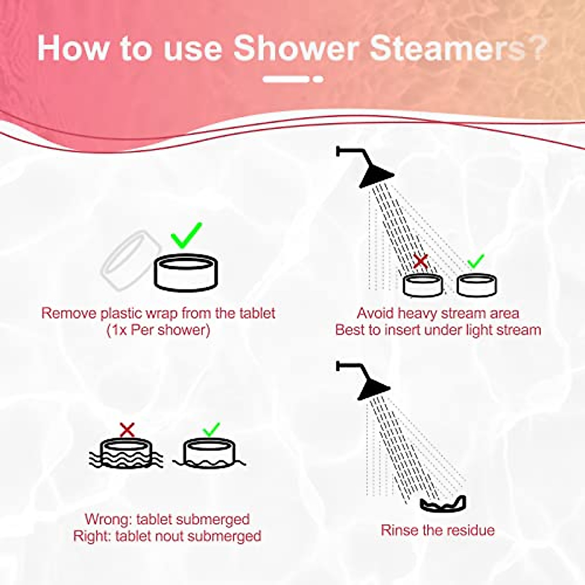 Aromatherapy Shower Steamers Christmas Gifts Set - Swcandy 8 Pcs Bath Bombs Gifts for Women, Shower Bombs with Essential Oils Relaxation Gifts for Home SPA, Melts for Women Who Has Everything