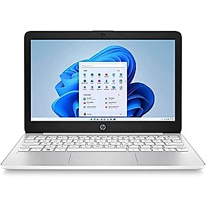 HP Stream Laptop 11-AK0053DX 11.6" Intel Celeron N4120, Intel UHD Graphics 600, 4GB DDR4 RAM, 64GB eMMC, Windows 11 Home in S Mode, Diamond White (Renewed)