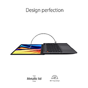 ASUS VivoBook S 15 Slim Laptop, 15.6" FHD Display, AMD Ryzenâ„¢ 7 5800H CPU, AMD Radeon Graphics, 8GB RAM, 512GB SSD, Windows 11 Home, Fingerprint Reader, Indie Black, S3502QA-DS71