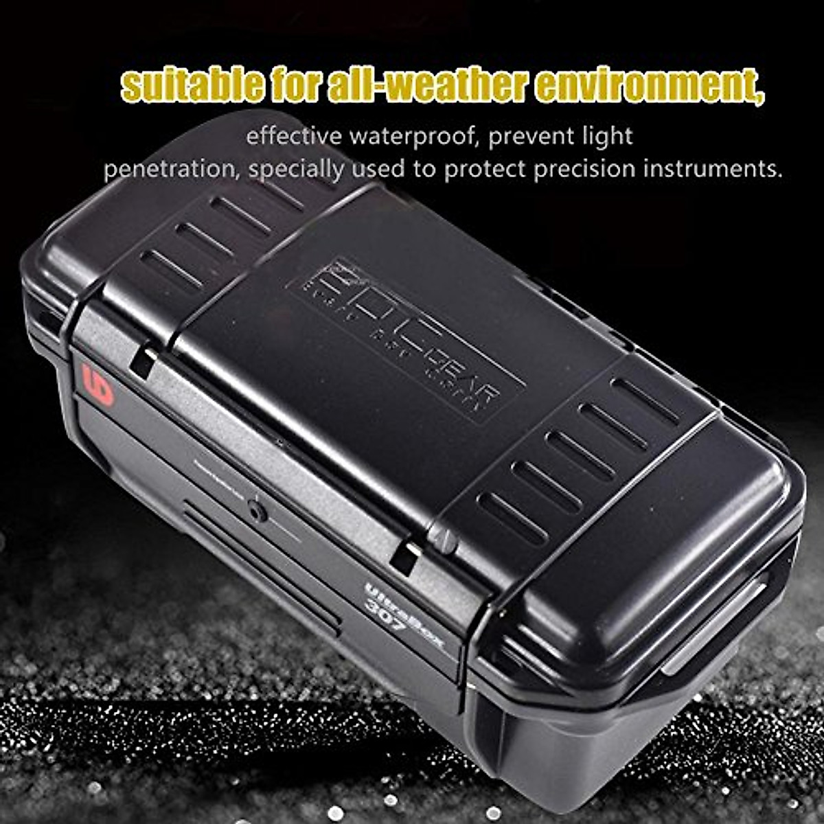 FOSA Outdoor Shockproof Box Waterproof Container Plastic Dry Storage Box with Foam Floating Survivor Dry Case Sealed Box for Outdoors(17011048mm)