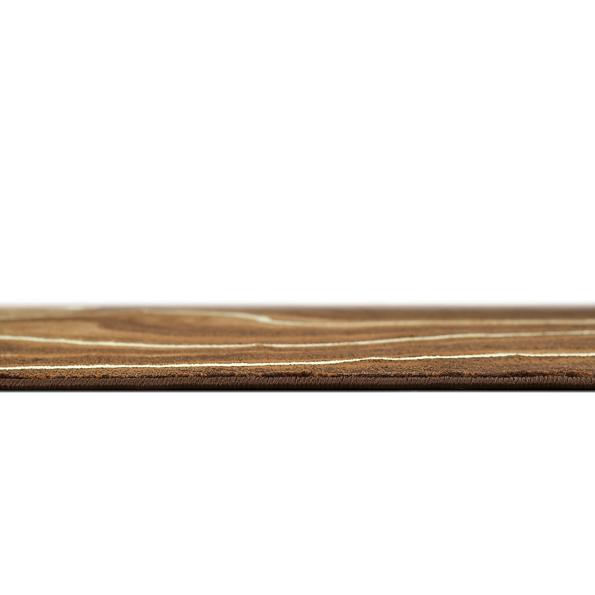 HR Mocha Brown and Beige Modern Contemporary Abstract Area Rugs Marble Pattern