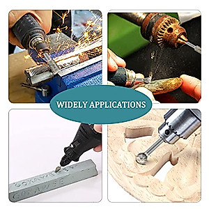 Stone Carving Set Diamond Burr Bits Compatible with Dremel, 20PCS Polishing Kits Rotary Tools Accessories with 1/8’ Shank For Carving, Engraving, Grinding, Stone, Rocks, Jewelry, Glass, Ceramics