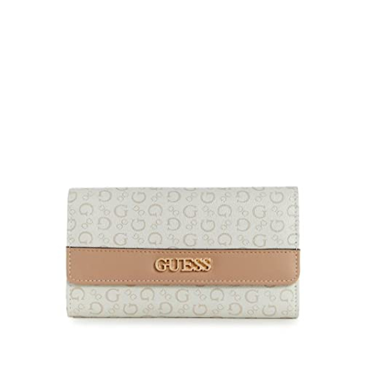GUESS Factory Women's Ellison Slim Clutch Wallet White
