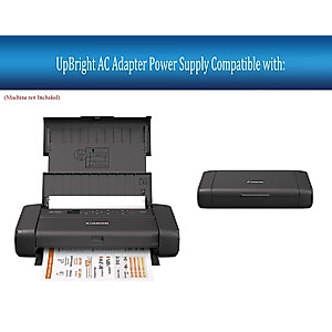 UpBright 16V AC/DC Adapter Compatible with Canon PIXMA TR150 K10513 Wireless Portable Business Color Inkjet Digital Photo Printer 4167C002AA 16VDC 1.3A 16.0V +16V Power Supply Cord Battery Charger PSU