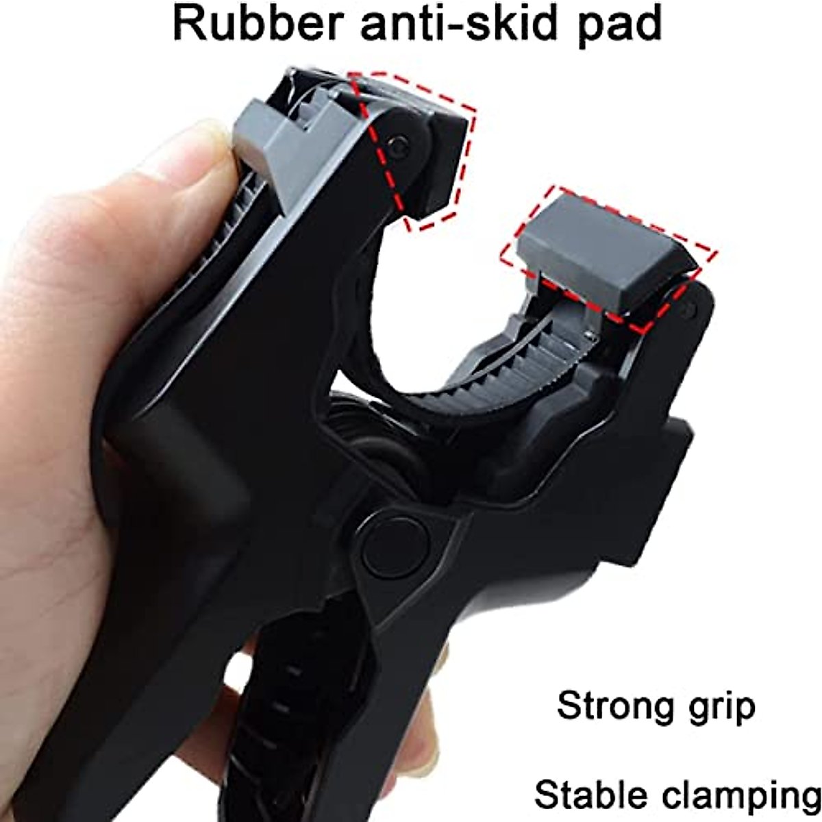 FiTSTILL Jaws Flex Clamp Mount with Adjustable Gooseneck 8-Section Compatible with Go Pro Hero 11,10. 9, 8, 7, 6, 5, 4, Session, 3+, 3, 2, 1, Max, Fusion, DJI Osmo Action Cameras