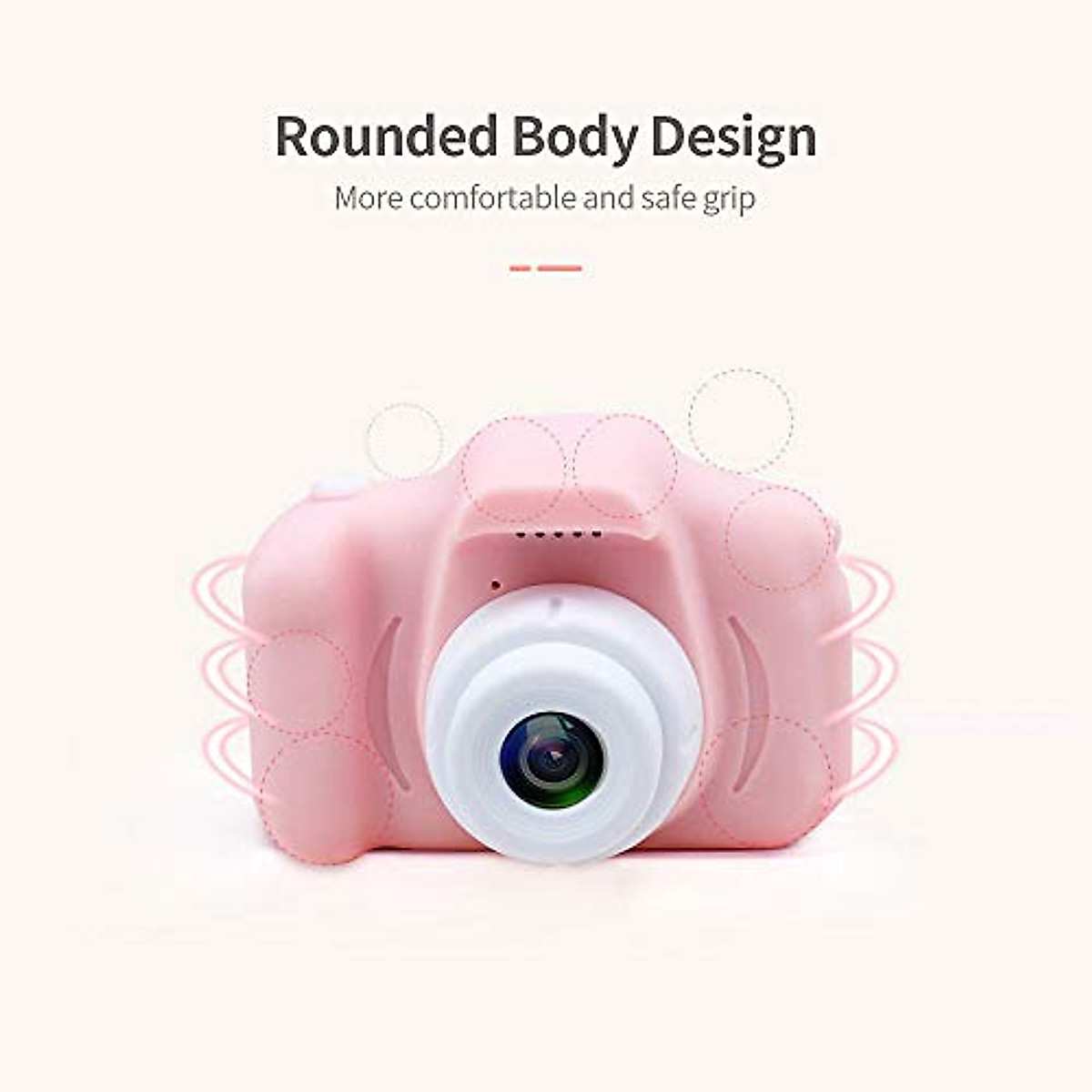 dsfen X2 Mini Kids Camera 2 inch HD Color Display Rechargable Mini Camera Video Camera Lovely Camera with 32GB Memory Card Blue