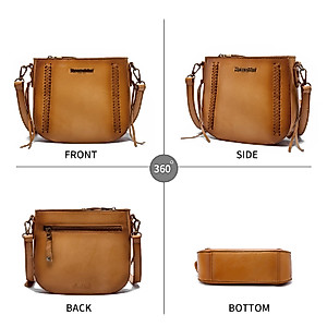 Montana West Crossbody Bags for Women Genuine Leather Cell Phone Purse Wallet Shoulder Bag Travel Purse MWG01-9065TN