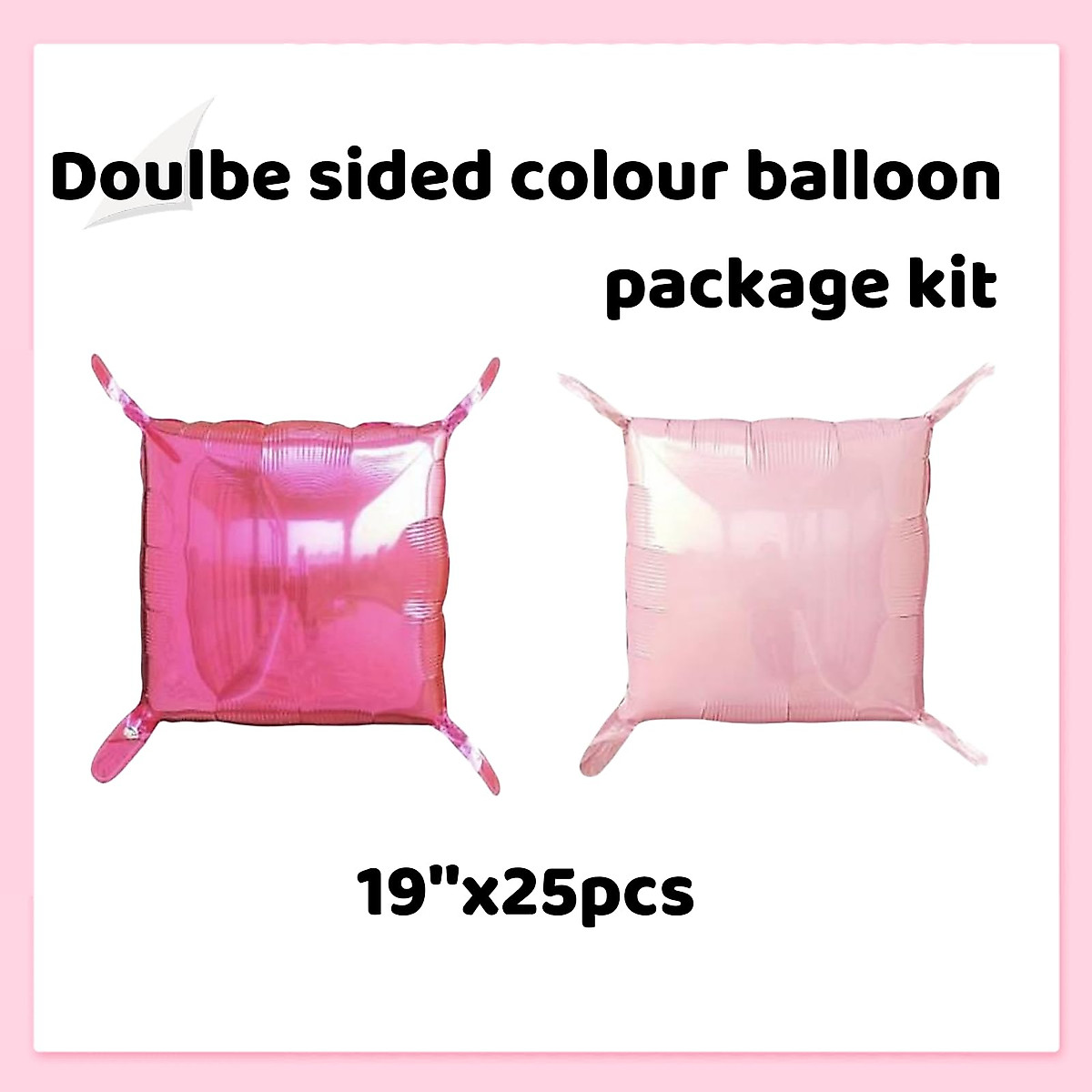 Orgnafey Hot Magenta Pink Square Foil Balloons Wall Backdrop Double Sided Metallic Balloon Tunnel Arch Garland Kit For Anniversary Bachelorette Birthday Engagement Bridal Baby Shower Party Decorations