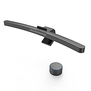 ONWAY Curved Monitor Light Bar with Wireless Remote,Monitor Light Bar with Auto-Dimming and Camera Base,Applicable to all screens. No Screen Glare,for Home and Office