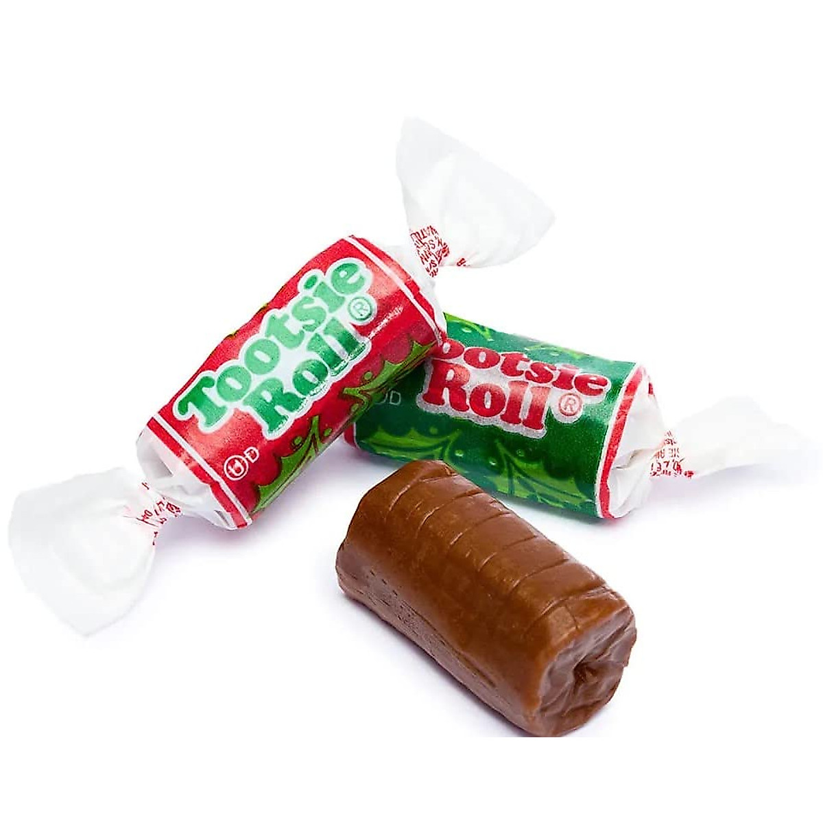 Tootsie Roll Christmas Chocolate and Vanilla Flavored Midgees, Pack of 2 12oz Bags