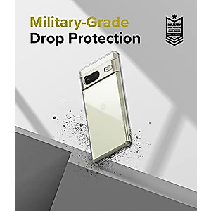 Ringke Fusion [Anti-Fingerprint Technology] Compatible with Google Pixel 7 Case 5G, Protective Sturdy Back Shockproof TPU Bumper Translucent Smudge Proof Cover for Women, Men - Matte Clear