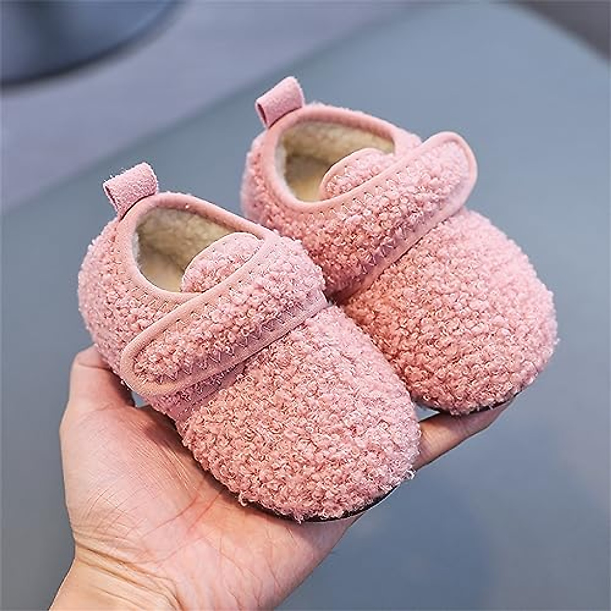 KUBUA Toddler Slippers Boys Girls Outdoor Indoor House Shoes for Kids Pink Size 5.5 Toddler