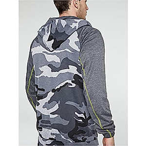 PASOK Men's Casual Tracksuit Set Long Sleeve Full-Zip Running Jogging Athletic Sweat Suits Style 2 Gray 2XL