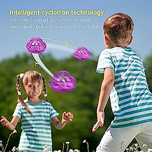 Airshi Flying Orb Toys, Hover Fly Toy Suspension Induction Intelligent Cyclotron for Square (Purple)