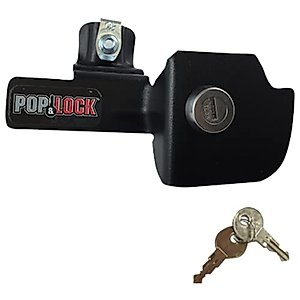 Pop & Lock – Manual Tailgate Lock for Chevy Silverado and GMC Sierra, Fits 1999 to 2007 Models (Black, PL1100)