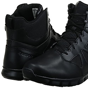 Reebok mens Sublite Cushion 6 Inch Military Tactical Boot, Black, 7.5 Wide US