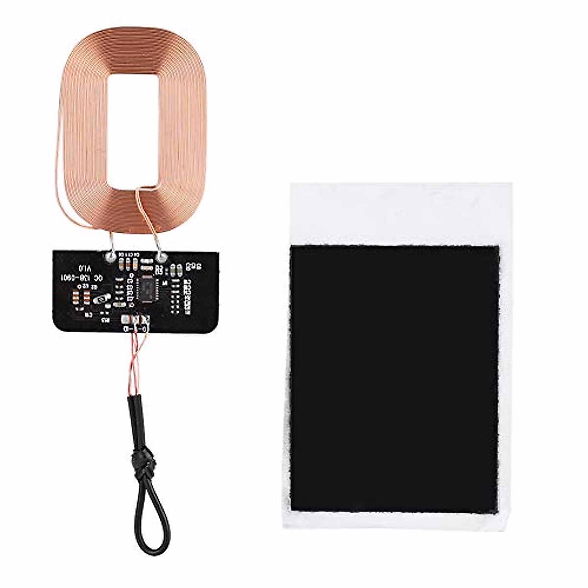 DIY Qi Wireless Charging Receiver Module Ultra Thin Wireless Charging Receiver Module Circuit Board Coil Charger, 5V 1A, Plug and Play