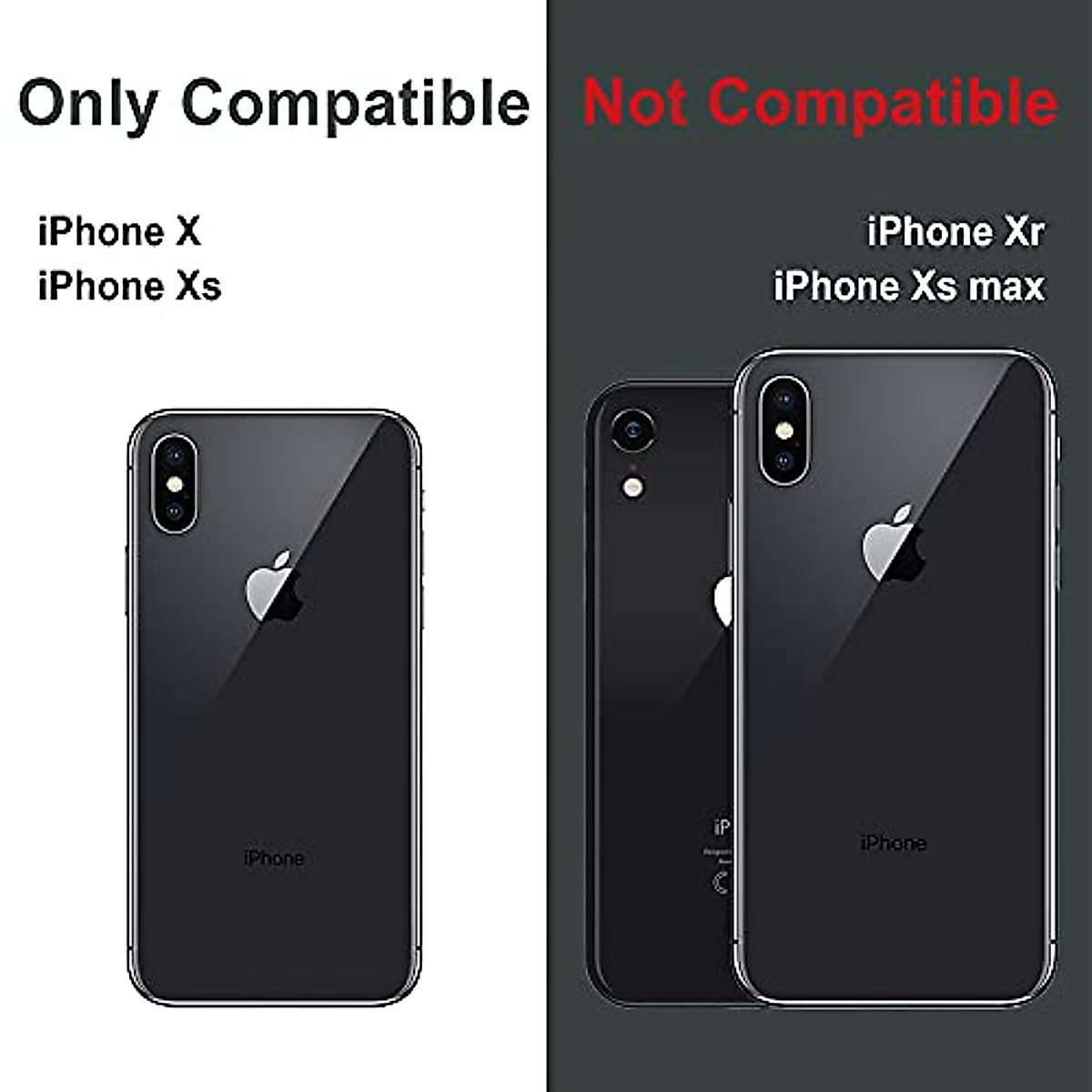 TORU Wallet Case for iPhone X - Matte Black Solid