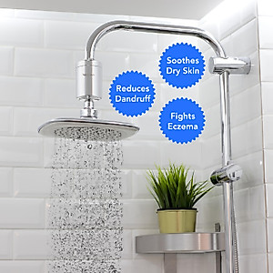 Hydralux Premium High-Output Shower Filter with Replacement - Heavy Duty Water Filter - Hydralux H1 Filtration - Soothes Dry & Itchy Skin, Reduces Dandruff, Eczema & improves Condition of Skin