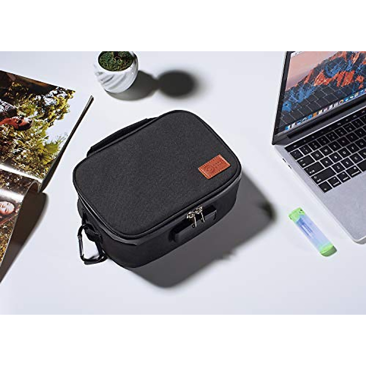 E EGOOZ Large Smell Proof Storage Stash Locking Bags with Combination Lock, Waterproof Smell Proof Box Case For Home & Travel Use, 9 X 6.5 X3.5 Inches-Black…