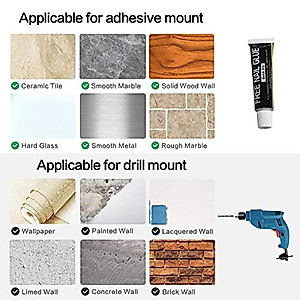 VOLPONE Corner Shower Caddy with Razor Holder Adhesive Shower Shelf Corner No Drilling Bathroom Shower Organizer Storage Rack (2-Pack, Black)