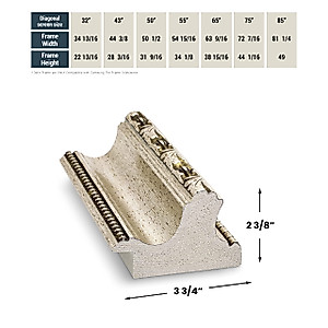 Frame My TV Deco TV Frames - Ornate Silver Smart Frame Compatible ONLY with Samsung The Frame TV (Fits 2021-2025 Frame TV, 75")