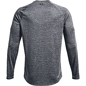 Under Armour Men's Tech 2.0 Long-Sleeve T-Shirt , Pitch Gray (012)/Black , Medium