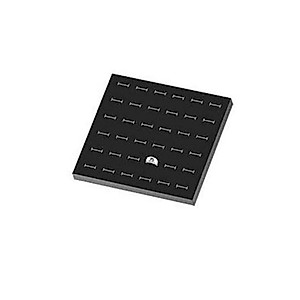 Foam Ring Inserts in Black 7.75 L x 6.75 W x 0.875 H Inches - Pack of 10
