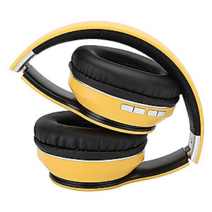 Sport Earphone, Head‑Mounted Head‑Mounted Bluetooth Headset Wireless Bluetooth Headset Wireless for Work(Yellow)