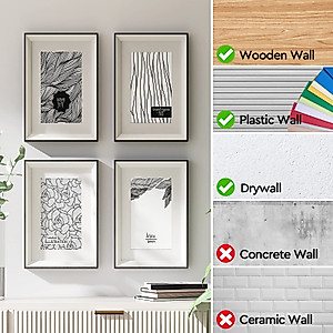 130 Pcs 30lb Picture Hangers – Multipurpose Picture Hanging Hooks Kit Drywall Wooden Wall Picture Hanging Nails