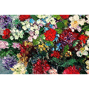 (SOLD) Bounteous Blooms - HUGE floral still life by Andre Dluhos
