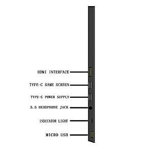 Notebook Portable 15.6 Inch, External Screen Computer with Speaker, 1080P FHD Laptop Monitor