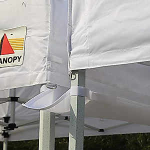 ABCCANOPY 10 Foot Canopy Rain Gutter for Pop up Canopy (White)