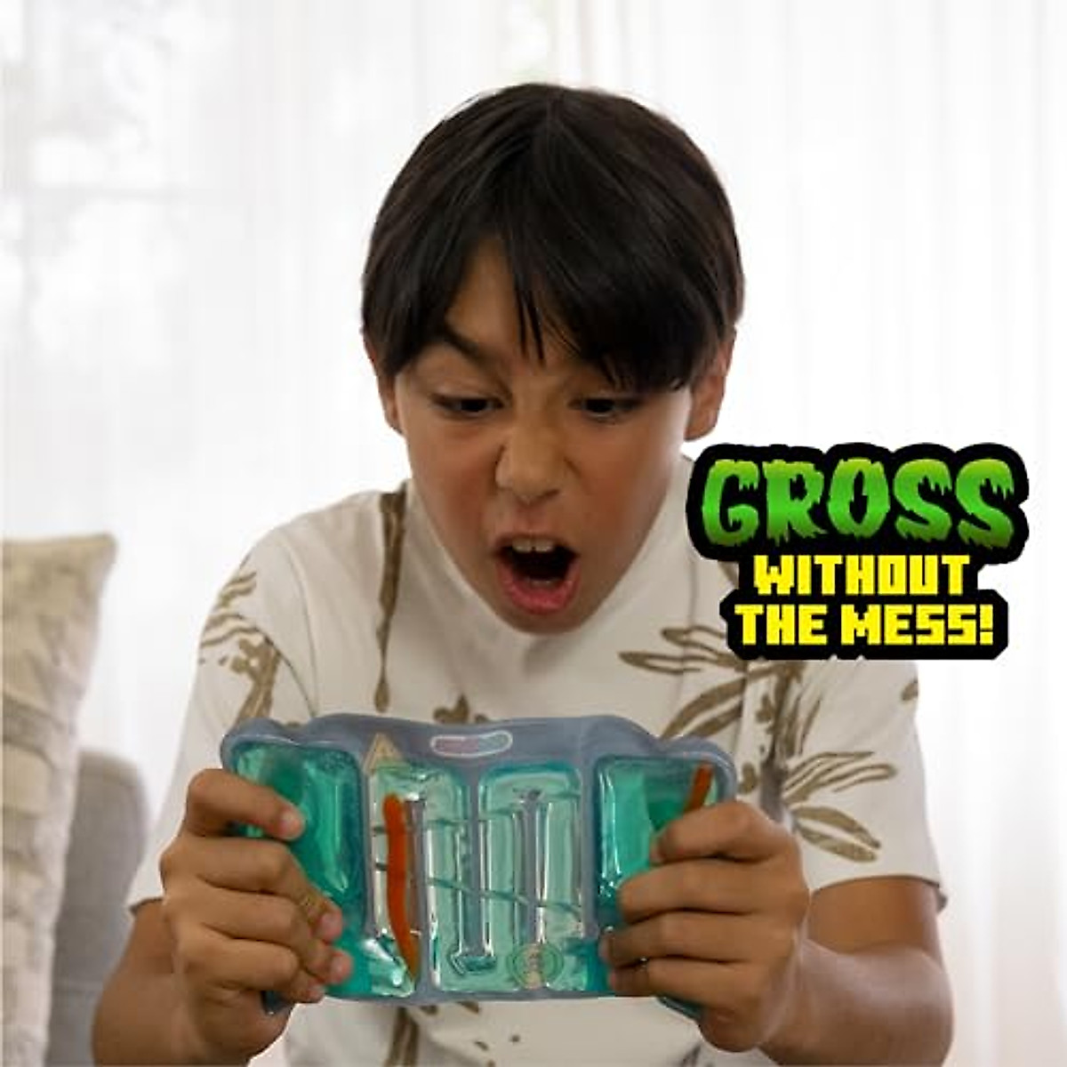 GooToobz Squigglers - Squishy Sensory Tubes Filled with Colorful Goo, Glitter and Beads, Non-Toxic, No-Mess, Squeezable Fidget, Stress and Anxiety Relief, Triple Sensory Experience! (Snakes)